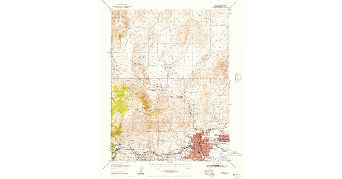 1950 Map of Reno, NV — High-Res | Pastmaps