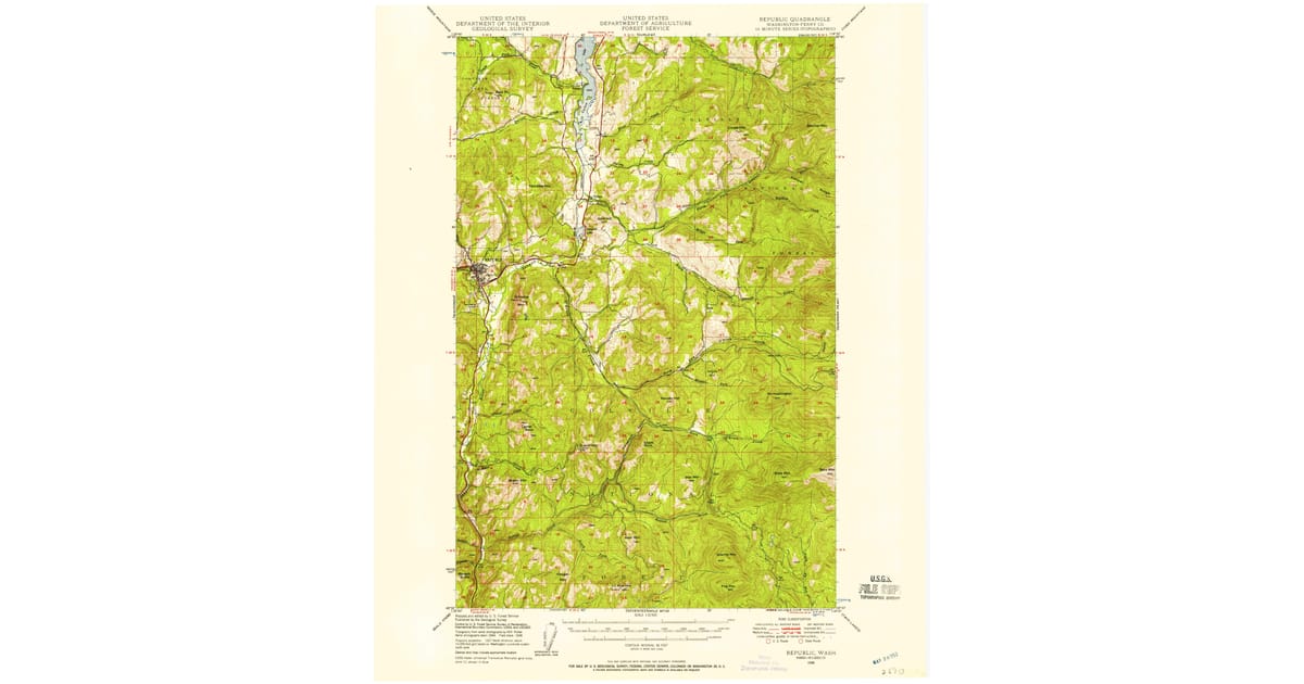 1948 Map of Republic, WA — High-Res | Pastmaps