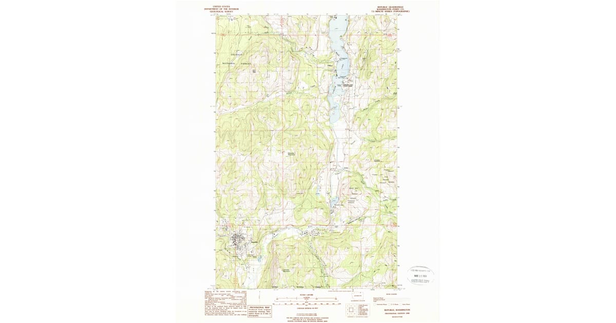 1988 Map of Republic, WA — High-Res | Pastmaps