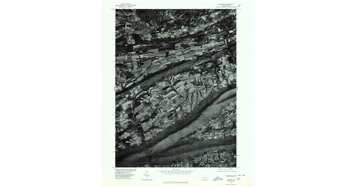 1977 Map of Reward, Perry County, PA — High-Res | Pastmaps