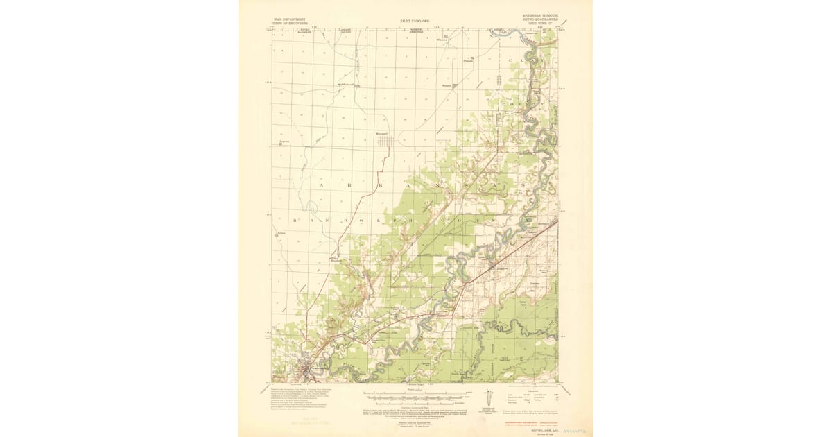 Old Maps of Cedar Grove, AR | Pastmaps