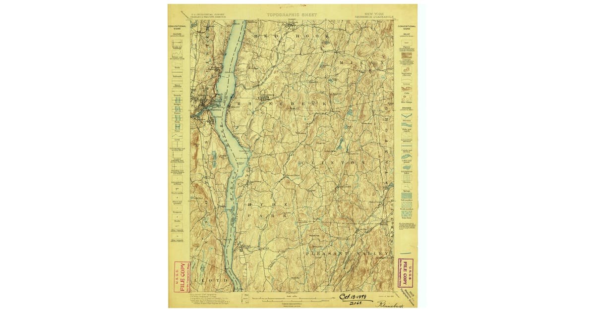 Old Maps of Maple Ridge Bruderhof, Esopus for Metal Detecting | Pastmaps