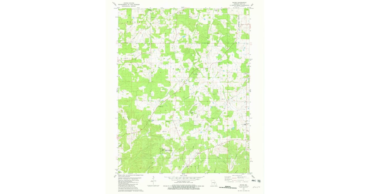 1981 Map of Rhyse, Dent County, MO — High-Res | Pastmaps