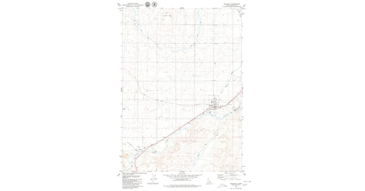 1979 Map of Richfield, ID — High-Res | Pastmaps