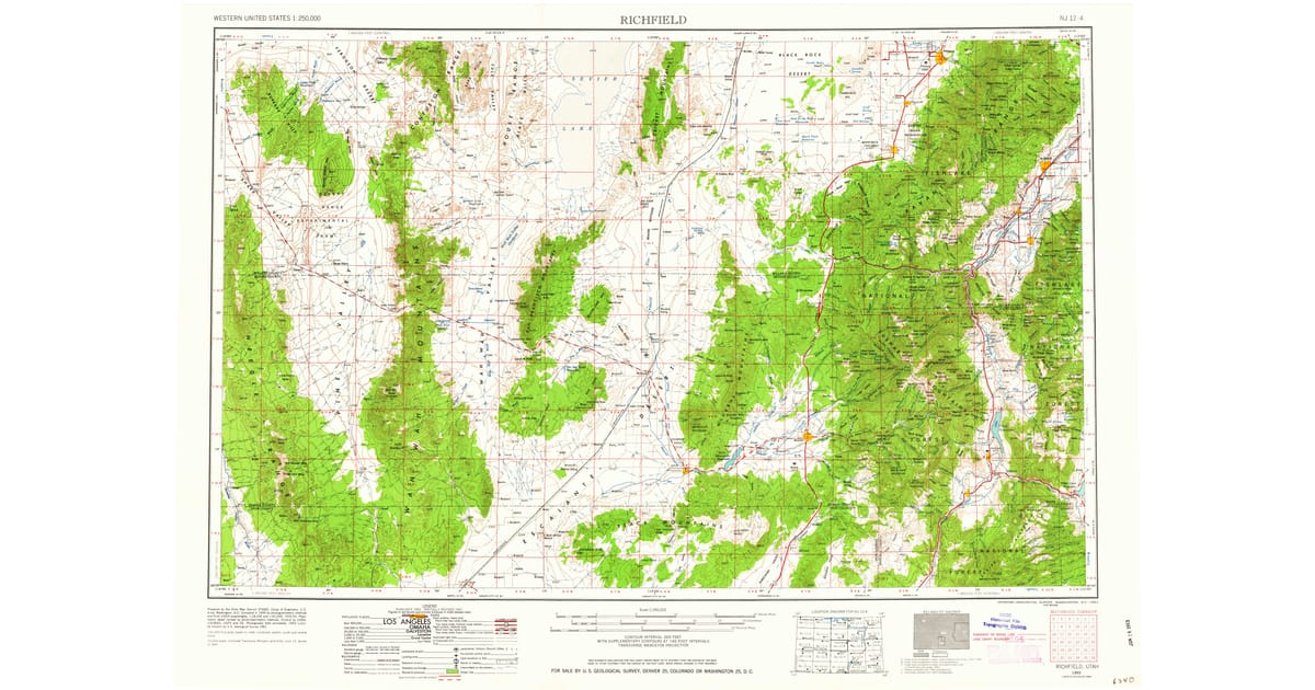 1950s Maps of Beaver, UT | Pastmaps