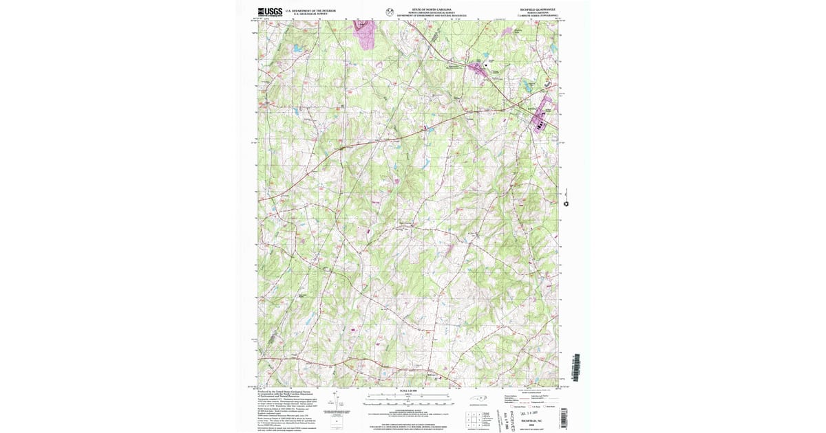 2002 Map of Richfield, NC — High-Res | Pastmaps