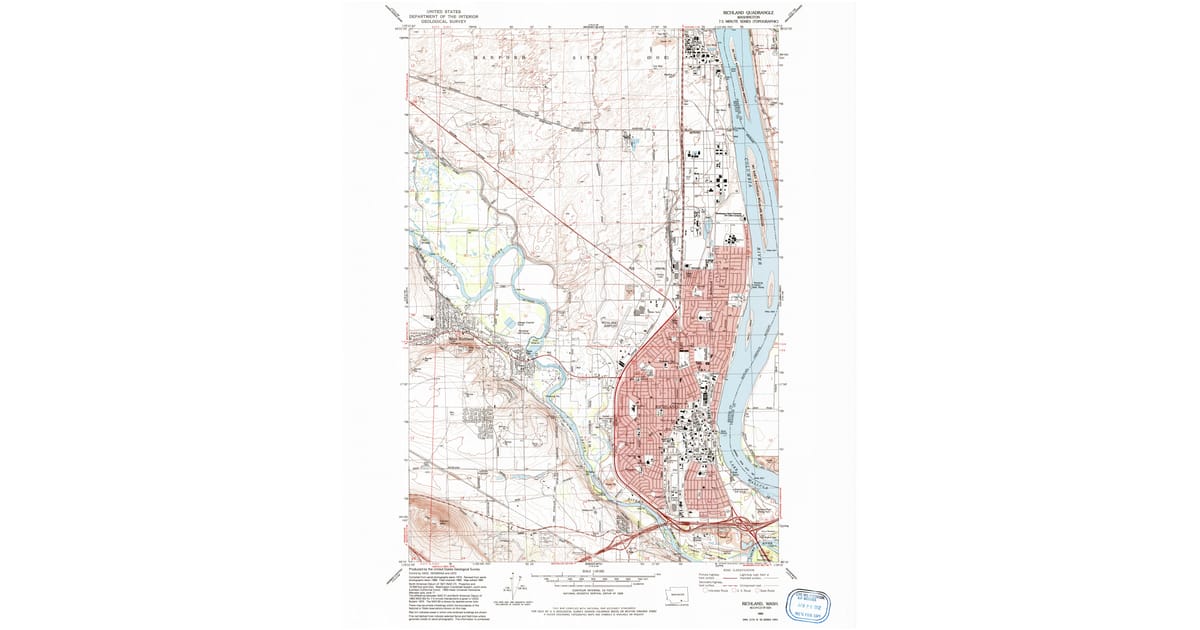 1990s Maps of West Richland, WA | Pastmaps