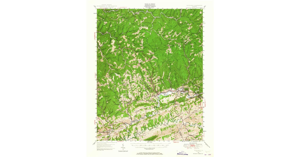 1940s Maps of Russell County, VA | Pastmaps