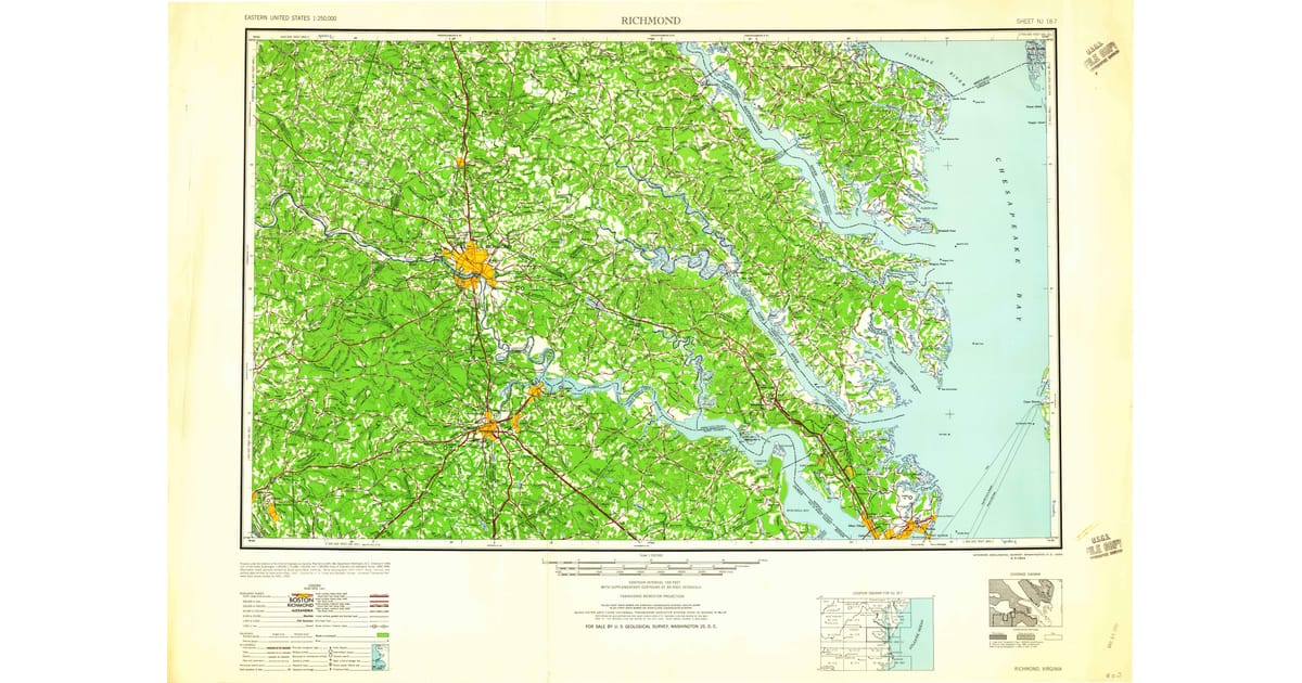 1950s Maps of Jessup Farm Acres, Chesterfield County | Pastmaps