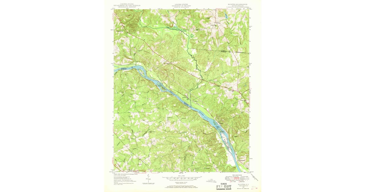 1947 Map of Richtex, Richland County, SC — High-Res | Pastmaps