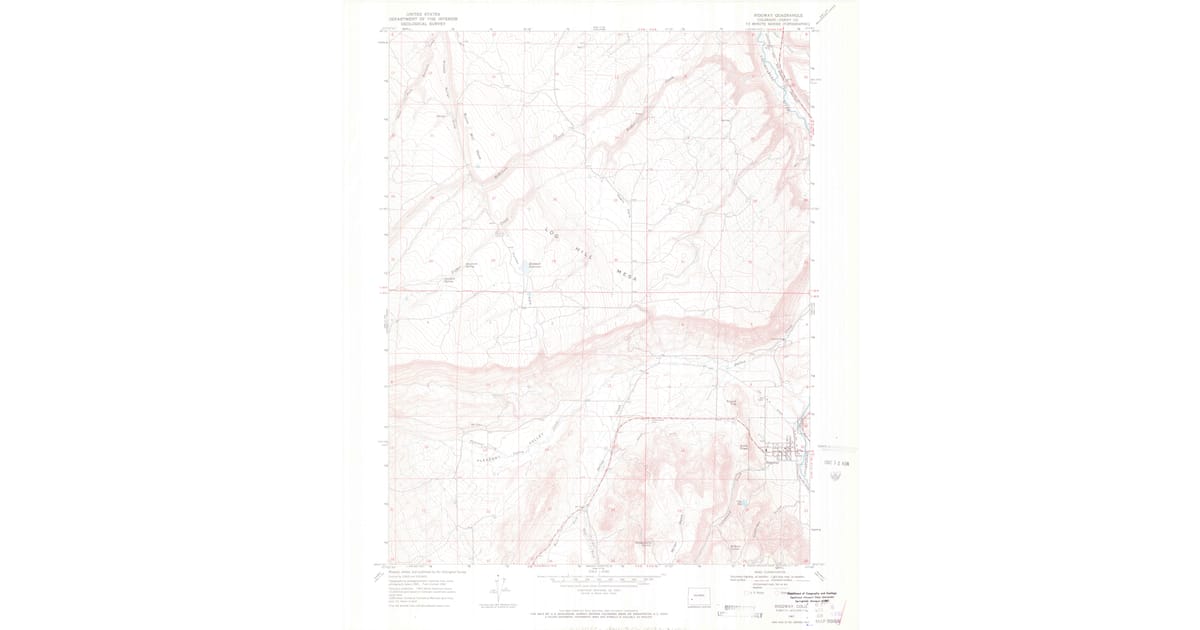 1967 Map of Ridgway, CO — High-Res | Pastmaps