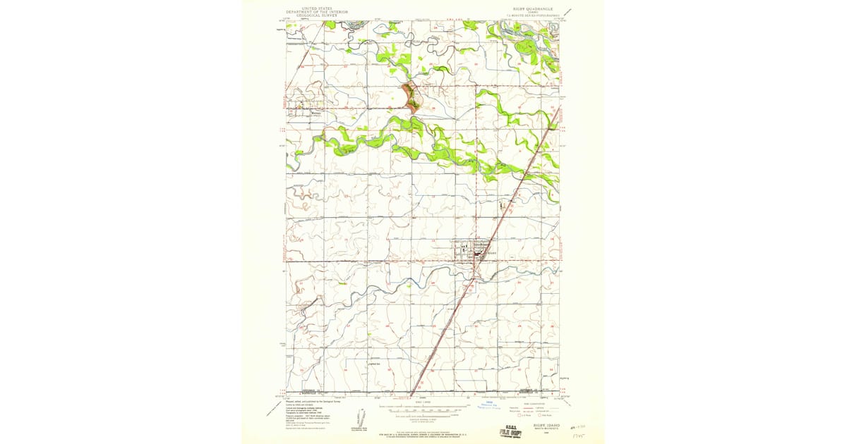 Old Maps of Jefferson County, ID for Academic Research | Pastmaps