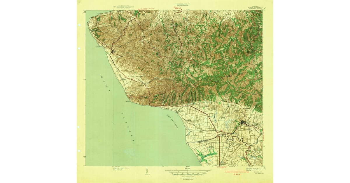 Old Maps of Puntas, Rincón | Pastmaps