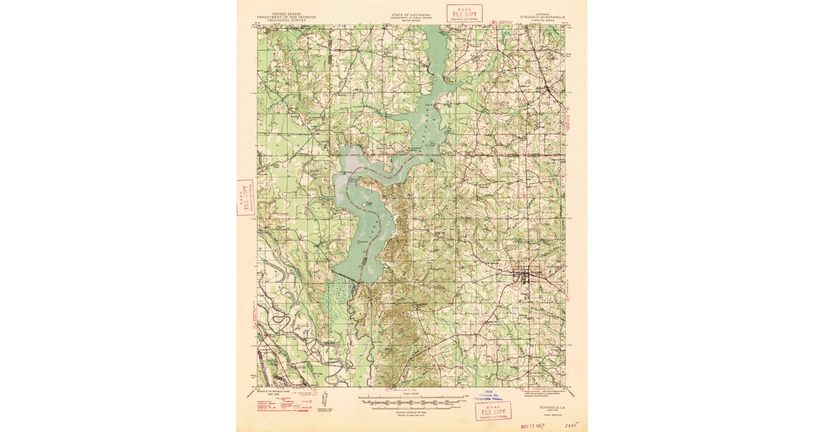 Old Maps of Ringgold, LA for Genealogy | Pastmaps