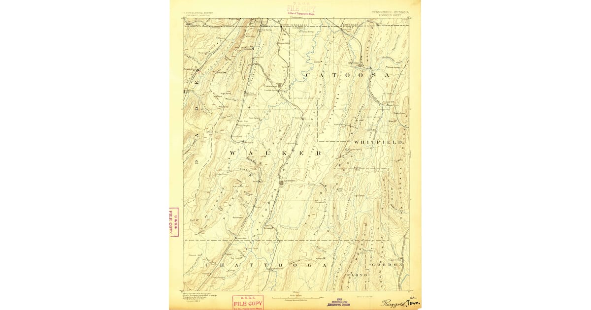 1890s Maps of LaFayette, GA | Pastmaps