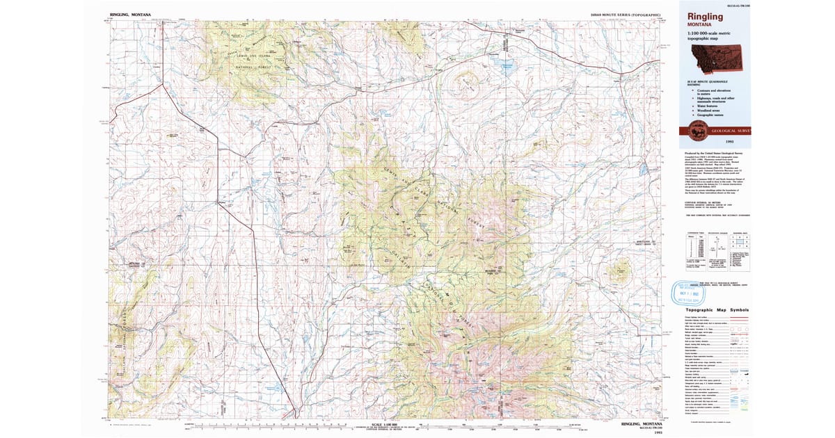 1990s Maps of Meagher County, MT | Pastmaps