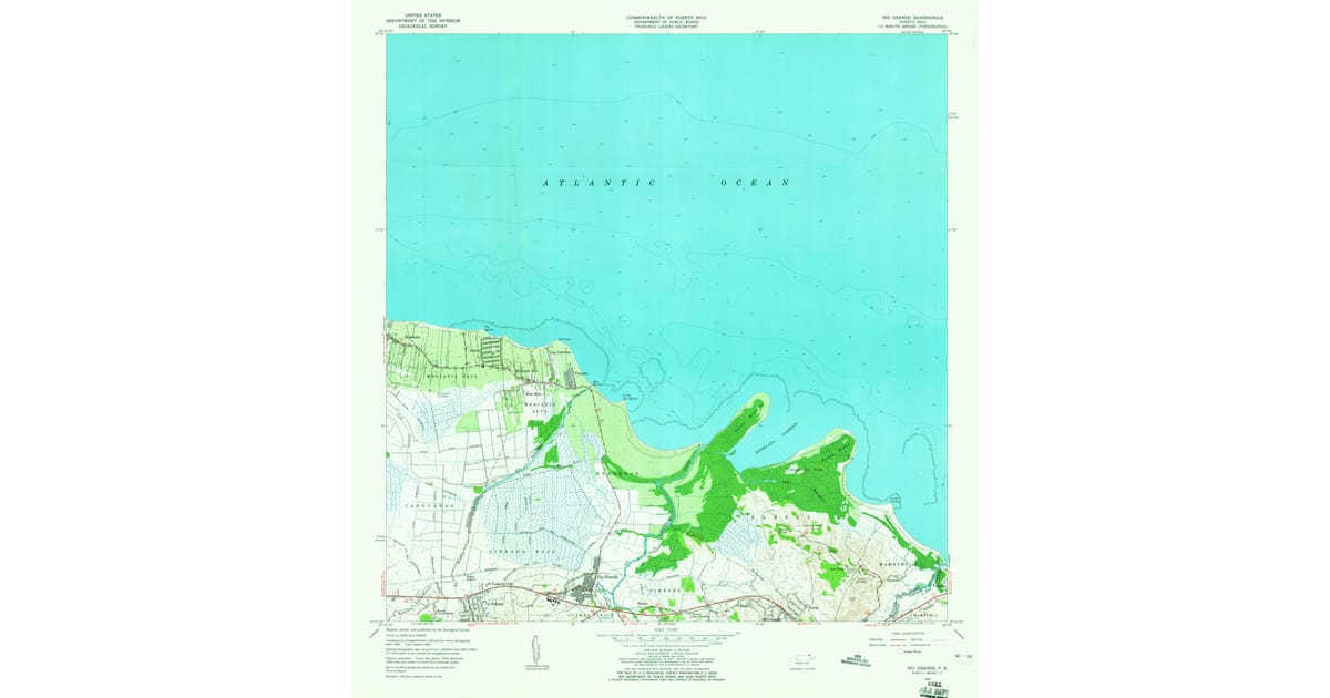 1960s Maps of Río Grande, Río Grande | Pastmaps