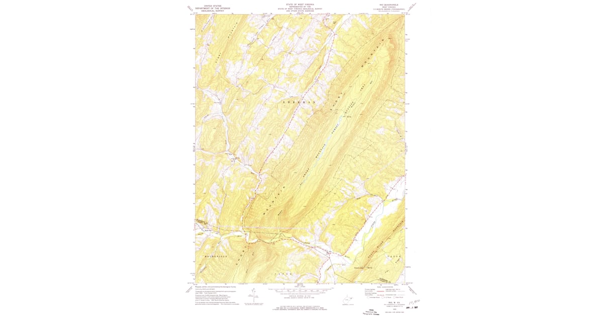 1970s Maps of West Virginia | Pastmaps