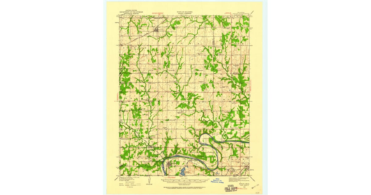 Old Maps of Ingalls, OK | Pastmaps