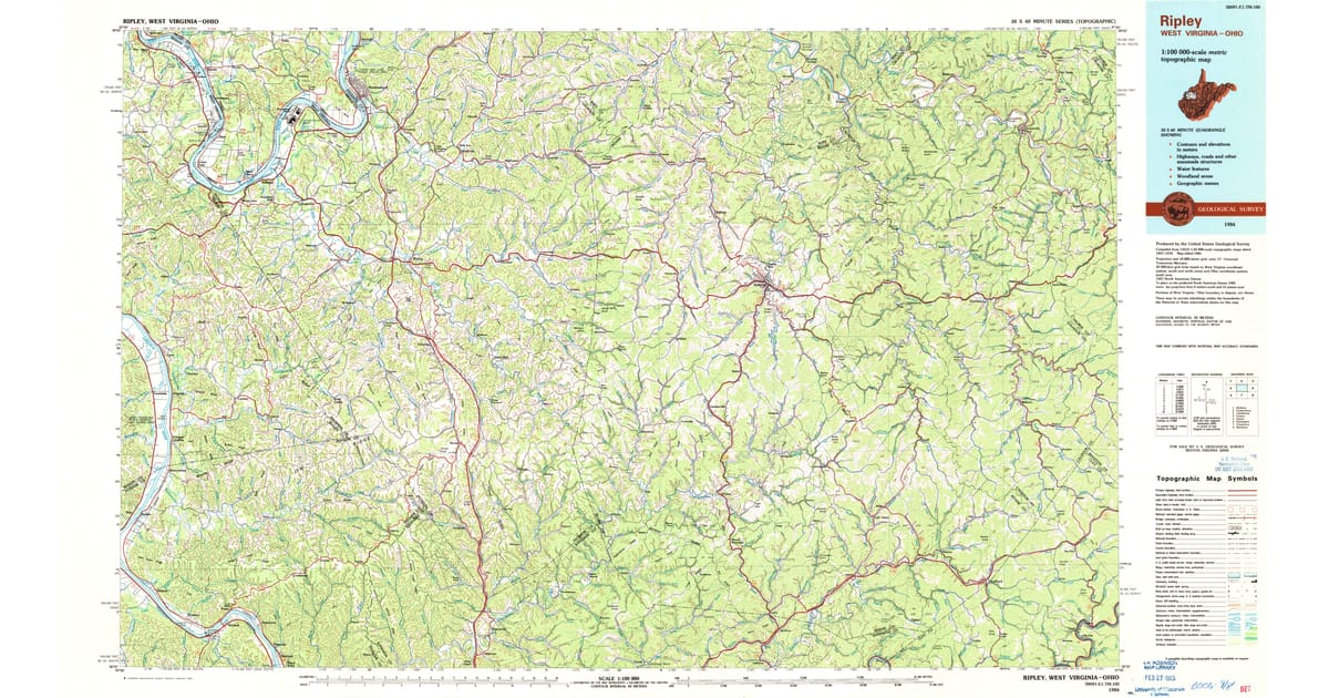 1980s Maps of Dink, WV | Pastmaps