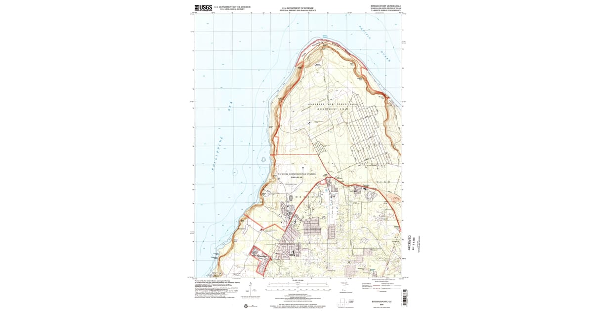 Old Maps of Andersen Air Force Base, Yigo Municipality | Pastmaps