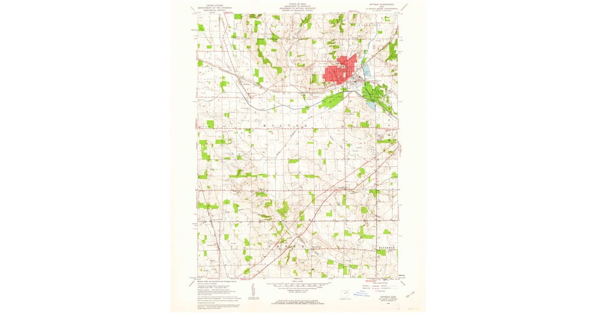 1961 Map of Rittman, OH — High-Res | Pastmaps