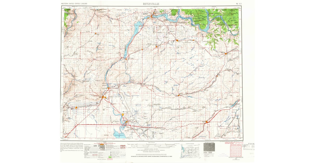 1950s Maps of Quincy, WA | Pastmaps