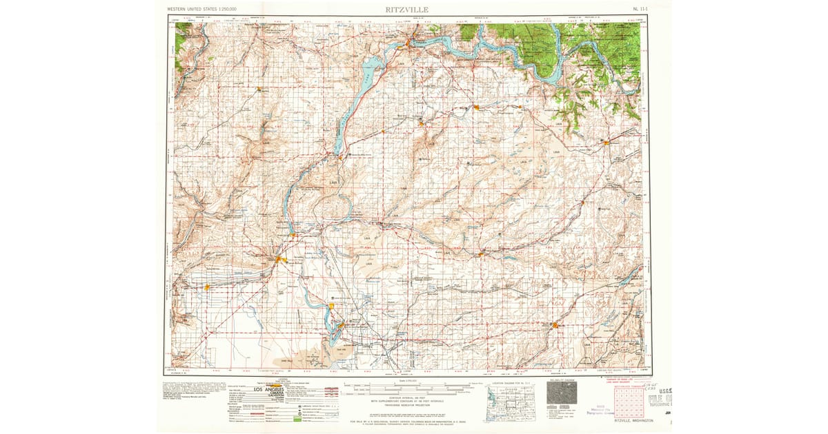1960s Maps of Beebe, WA | Pastmaps