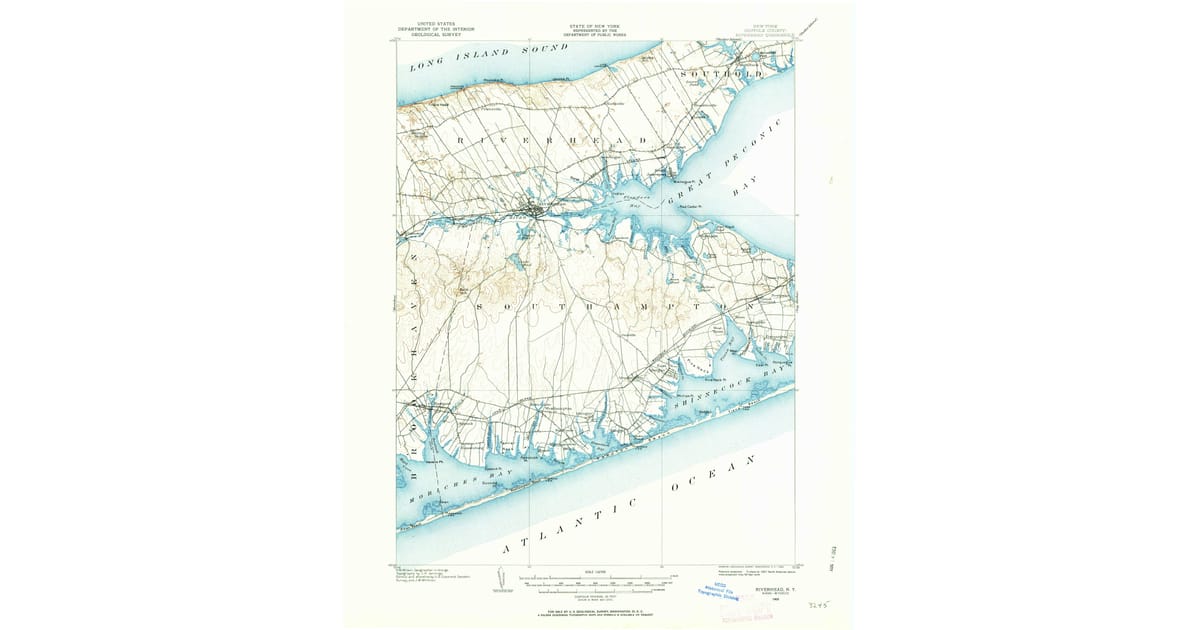 1903 Map of Riverhead, Suffolk County, NY — High-Res | Pastmaps