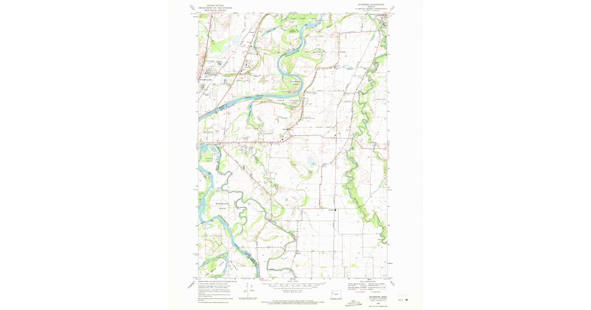 1969 Map of Riverside, Linn County, OR — High-Res | Pastmaps