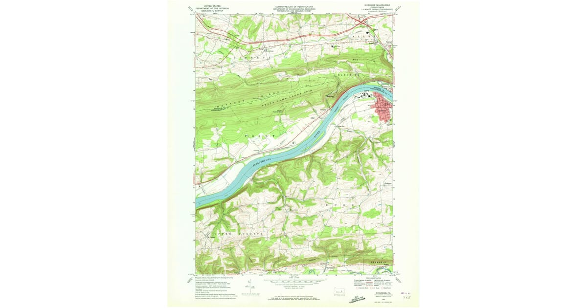 1969 Map of Riverside, PA — High-Res | Pastmaps