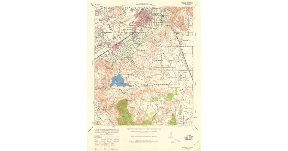 1940s Maps of Arcilla, Riverside County | Pastmaps