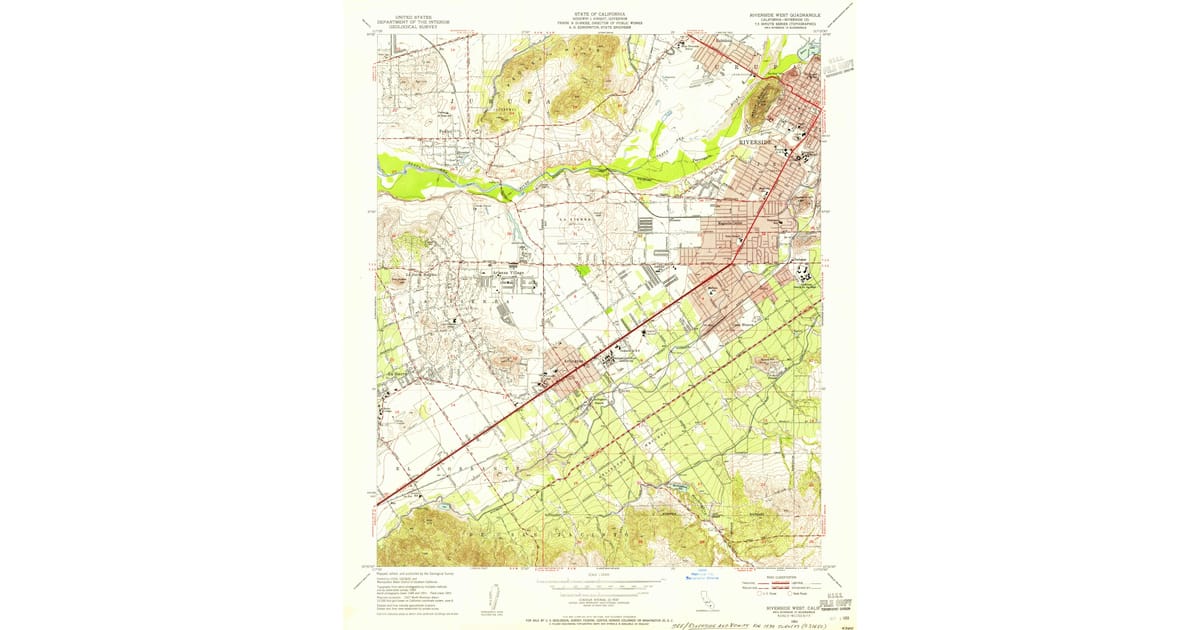 1950s Maps of Magnolia Avenue, Riverside | Pastmaps