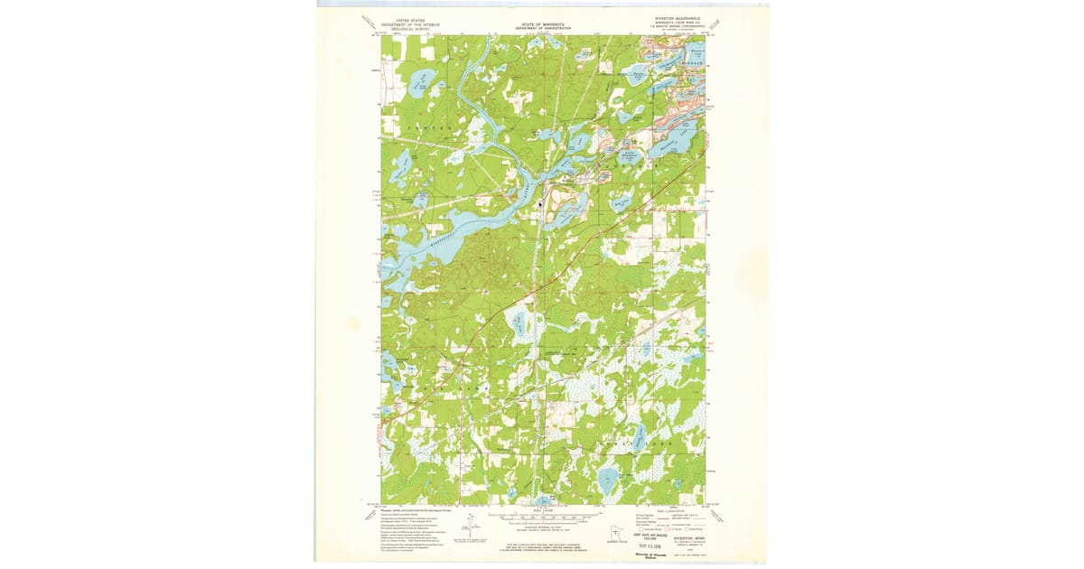 1973 Map of Riverton, MN — High-Res | Pastmaps