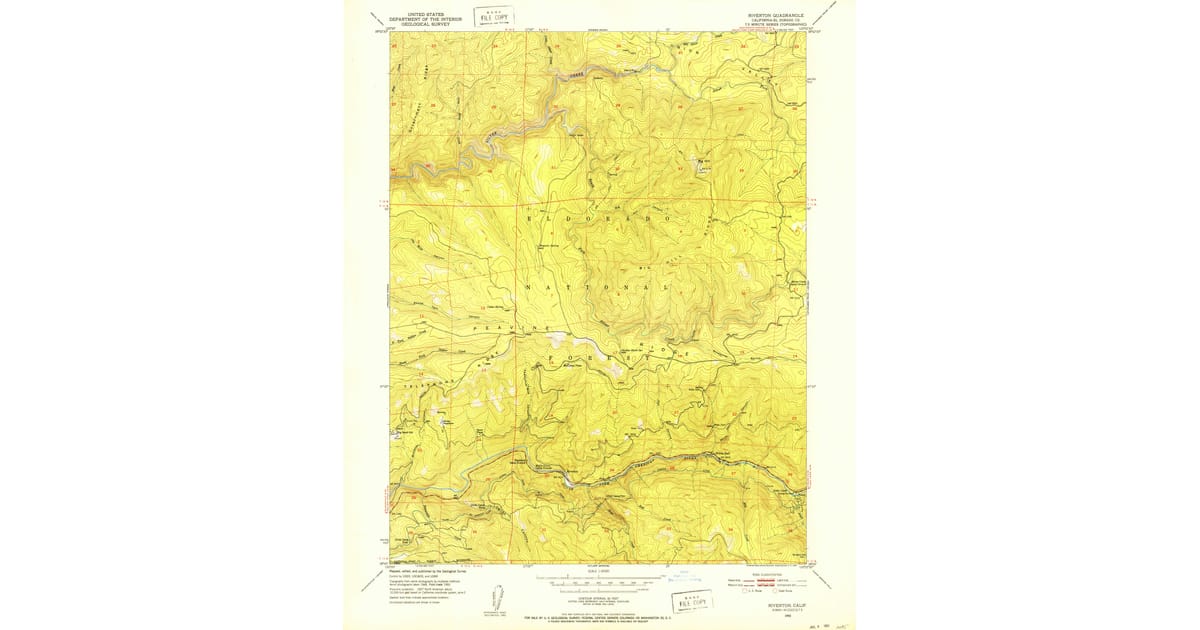 1950s Maps of White Hall, CA | Pastmaps