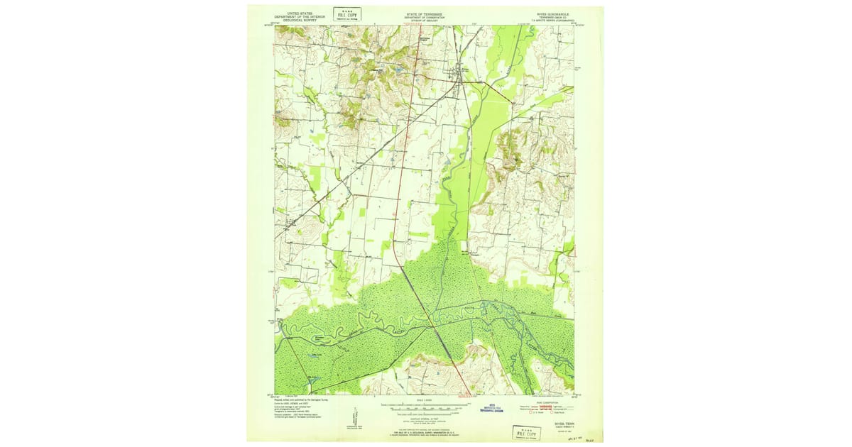 1951 Map of Rives, TN — High-Res | Pastmaps