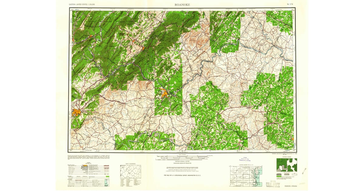 1950s Maps of Hamilton, VA | Pastmaps