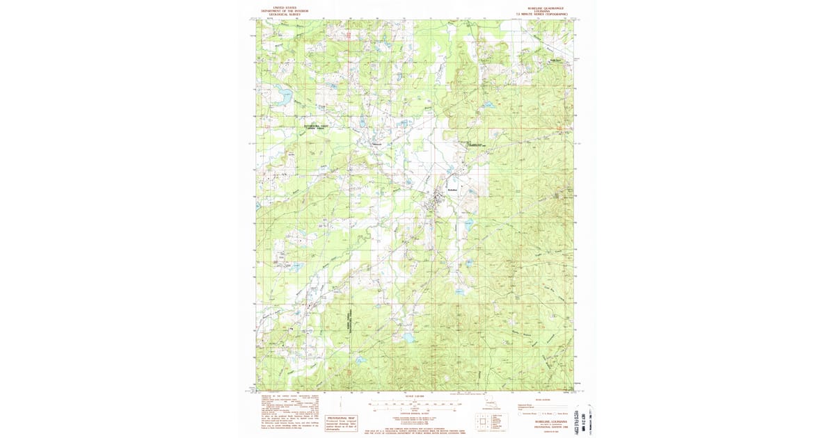 1988 Map of Robeline, LA — High-Res | Pastmaps