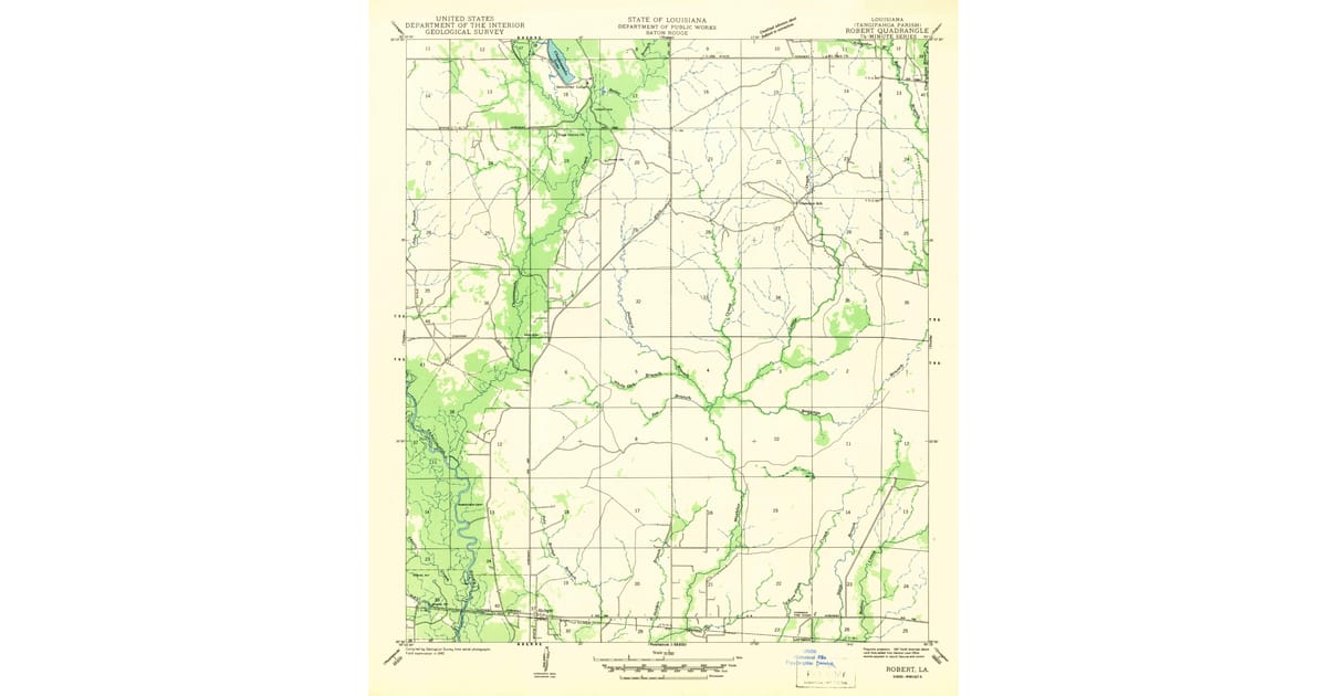 Old Maps of Cranky Corner, LA | Pastmaps