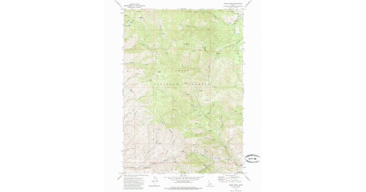 1940s Maps of Boise County, ID | Pastmaps