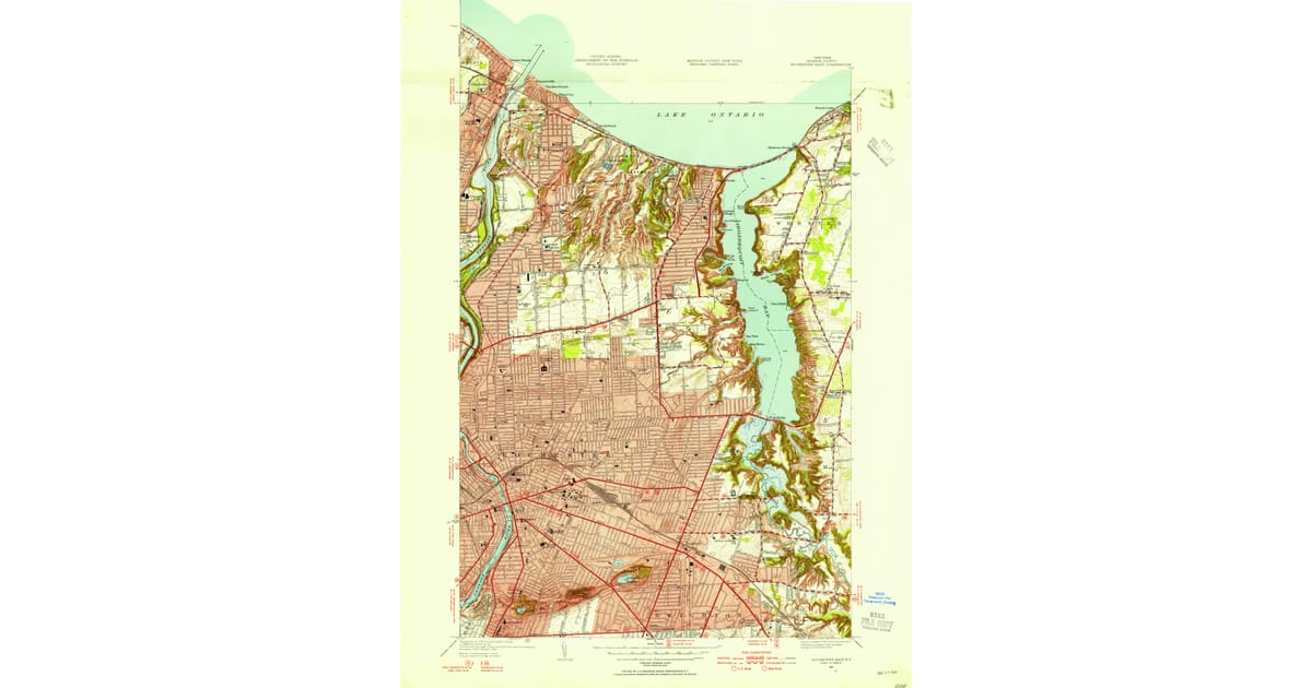 1950s Maps of The "Flats", Irondequoit | Pastmaps