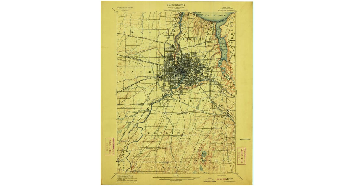 1912 Map of Rochester, NY — High-Res | Pastmaps