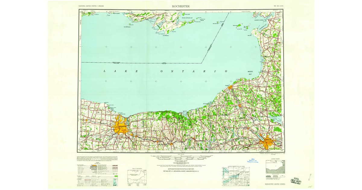 1960s Maps of Pember Corners, Granby | Pastmaps