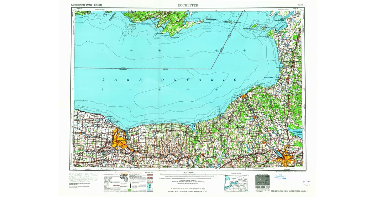 1965 Map of Rochester, NY — High-Res | Pastmaps