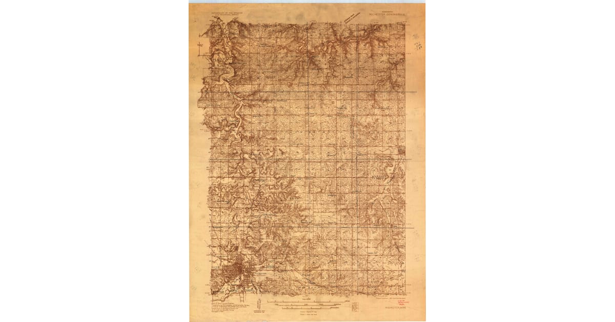 1930s Maps of Potsdam, MN | Pastmaps