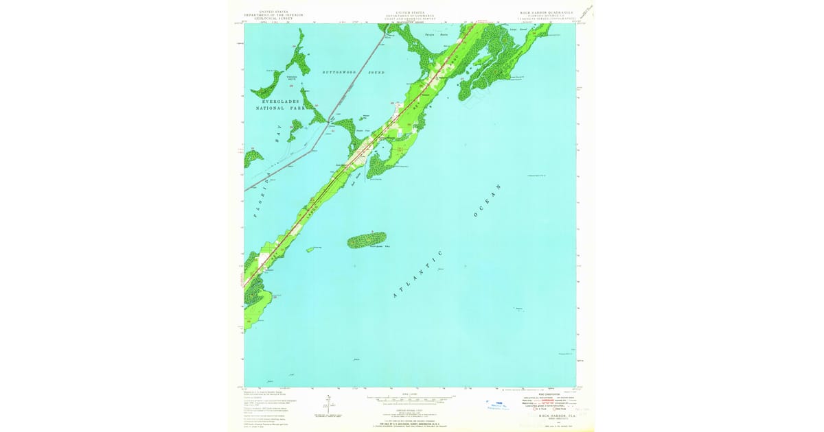 Old Maps of Key Largo Park, Monroe County | Pastmaps