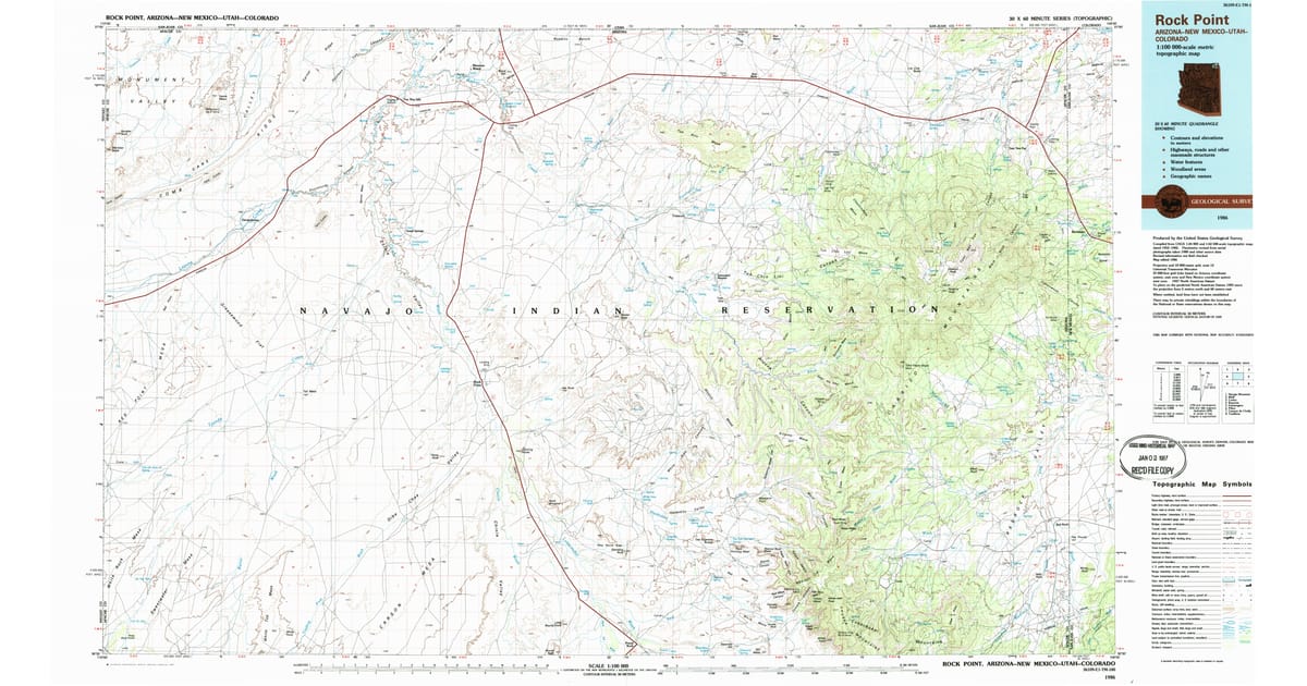 1980s Maps of Rock Point, Shiprock Agency | Pastmaps