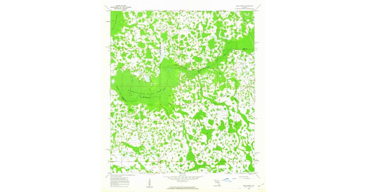 1960 Map of Rock Ridge, Polk County, FL — High-Res | Pastmaps