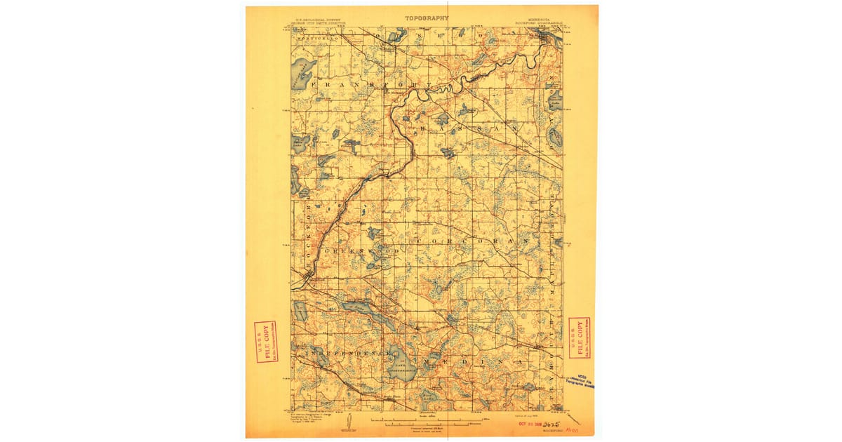 Old Maps of Corcoran, MN for Academic Research | Pastmaps