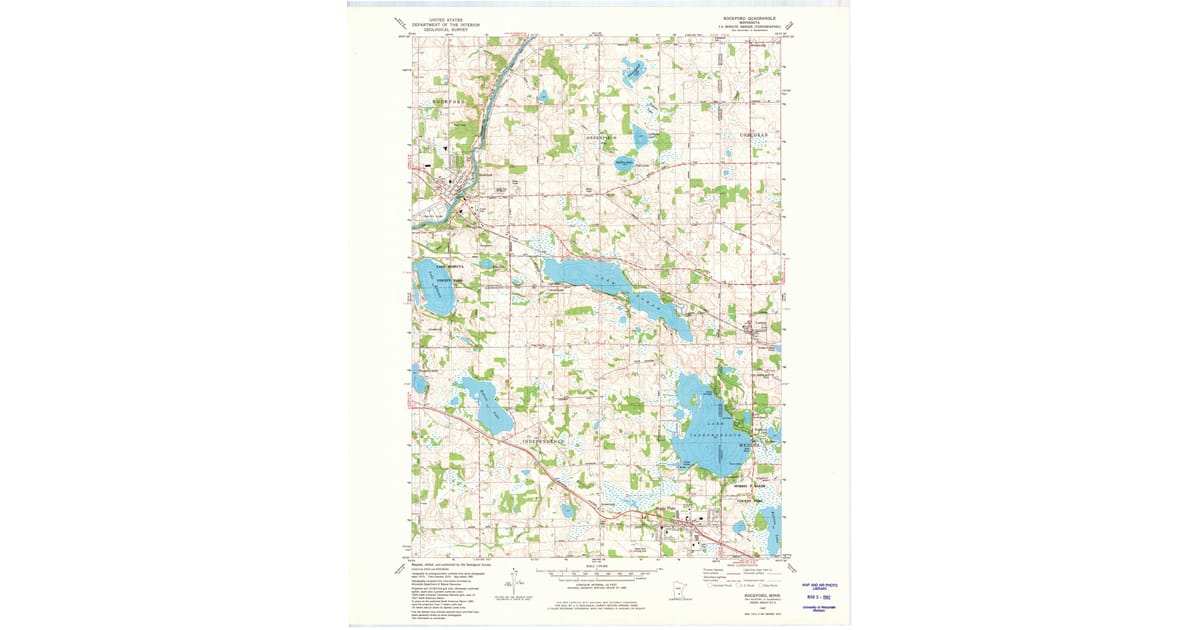 1981 Map of Rockford, MN — High-Res | Pastmaps
